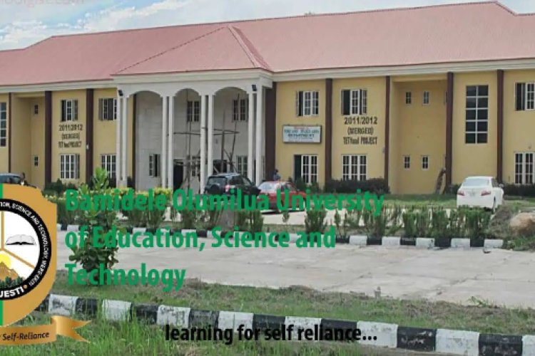 Bamidele Olumilua University Of Education, Science And Technology ...