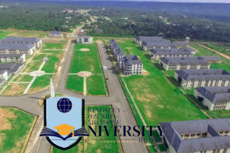 Kingsley Ozumba Mbadiwe University (KOMU) admission list for 2022/2023 ...