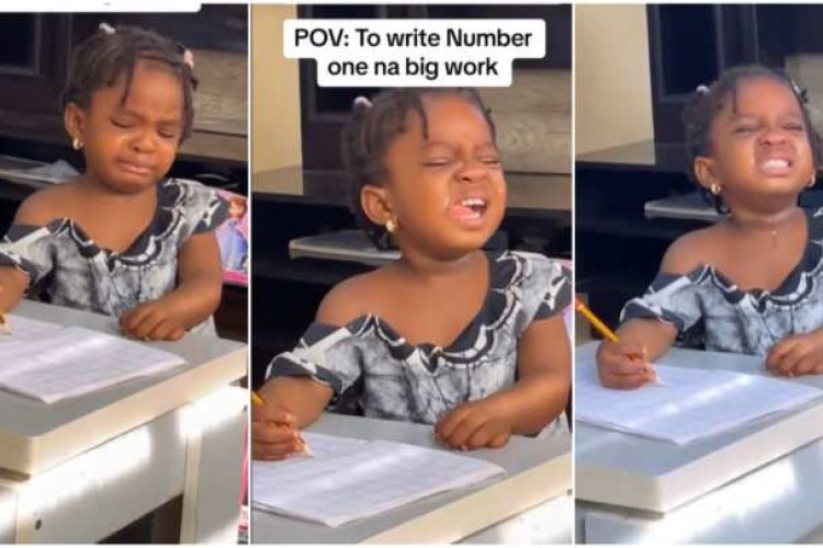 Child Weeps While Attempting Math Homework, Mom Captures the Theatrical ...