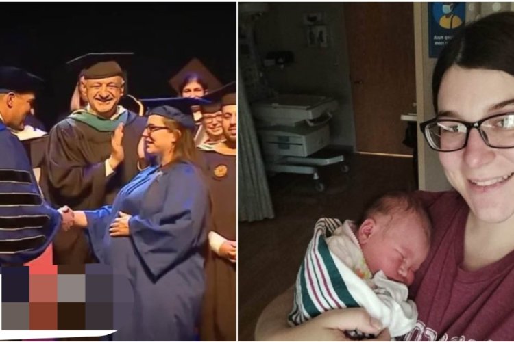9-month-old pregnant woman graduates from US university, receives her ...