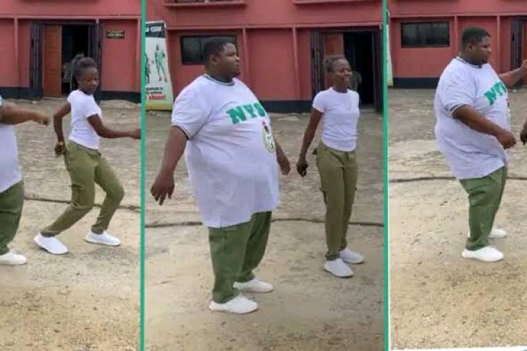 NYSC Members' Viral Dance Sparks Amusement and Wardrobe Banter: "So ...
