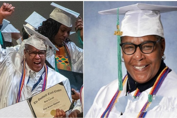 Achieving Dreams at 67: Renee Carroll Graduates from High School with ...