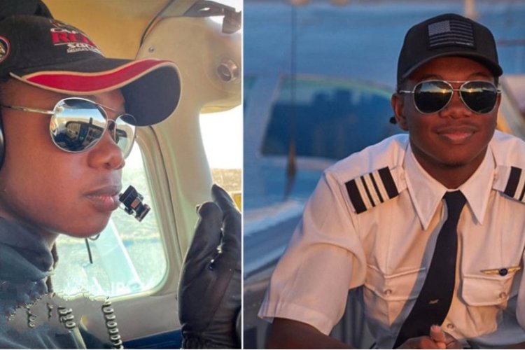17-year-old boy makes history as the youngest black pilot in the USA ...