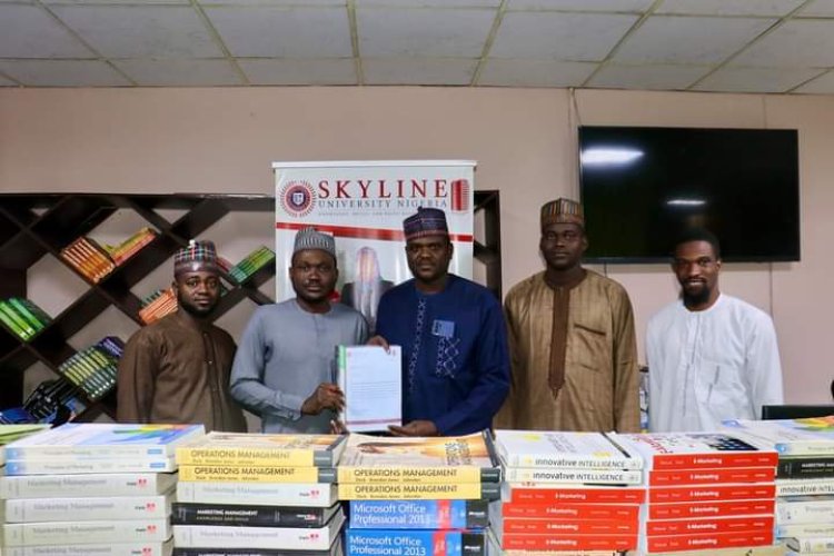 Skyline University Nigeria Supports Education with Book Donation to Hassan Usman Katsina ...