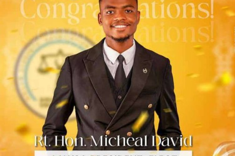 Rt Hon Micheal David Triumphs in ABSU LAWSA Presidential Election ...