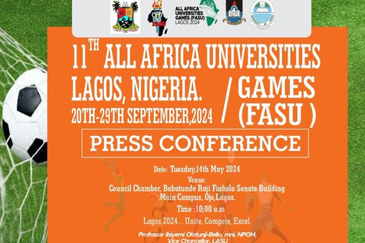 Vice Chancellor of LASU holds Press Conference on FASU Games - Myschoolnews