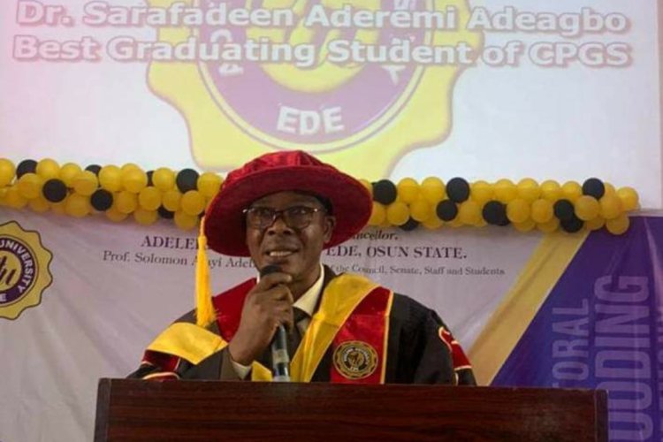 OSPOLY Mass Comm Lecturer Named Overall Best Ph.D. Graduate from Adeleke University - Myschoolnews