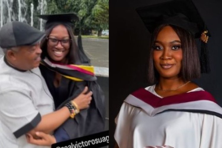 Nollywood Actor Victor Osuagwu Celebrates Daughter Graduation from ...