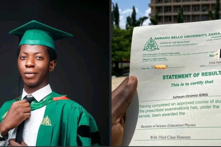 ABU Graduate with Third Class Honours Encourages Struggling Students ...