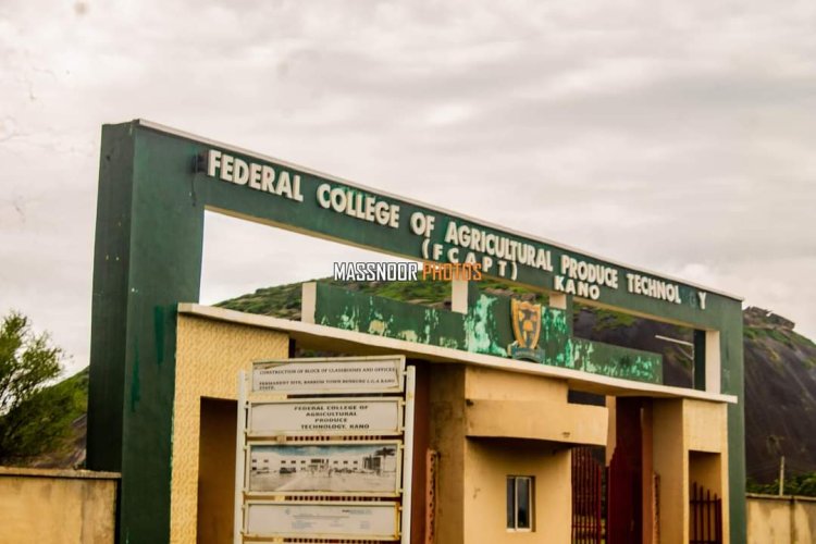 Federal College of Agriculture Technology Kano Opens Application Portal ...