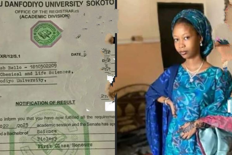 Zainab Sambo Bello Graduates with First Class from Usman Danfodiyo ...