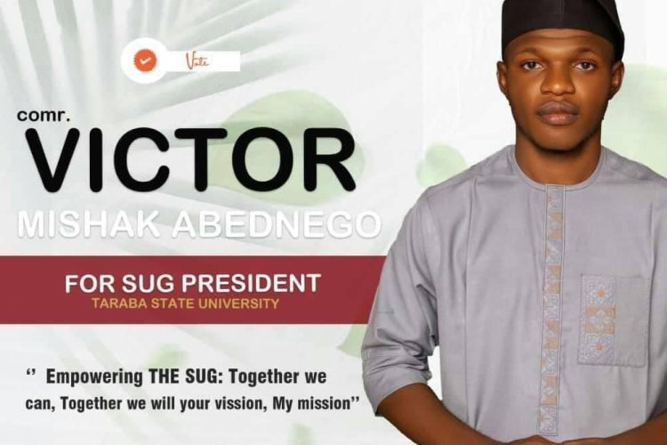Victor Meshak Abednego Emerges as New SUG President of Taraba State ...
