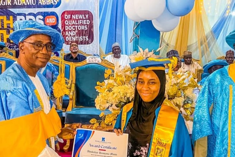 Dr. Amina Umar Giade Emerges Overall Best Graduating Dentistry Student ...