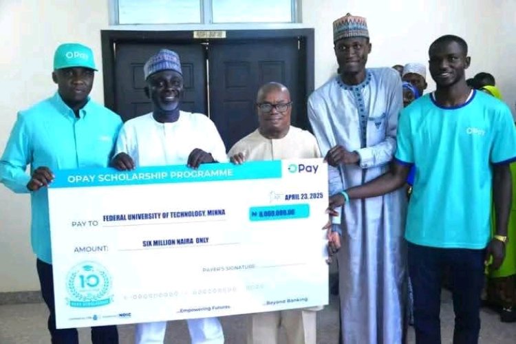 OPAY Awards N6 Million Scholarship to 20 FUTMINNA Students - Myschoolnews