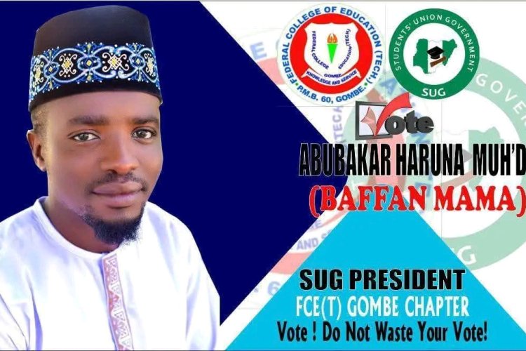 Abubakar Haruna Muhammad Elected as New Students Union Leader at FCE (T ...