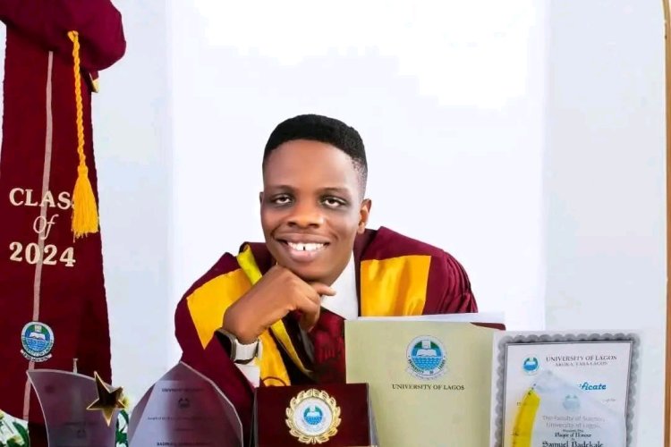 UNILAG Best Graduating Student ,Samuel Badekale Wins Prestigious European Scholarship - Myschoolnews