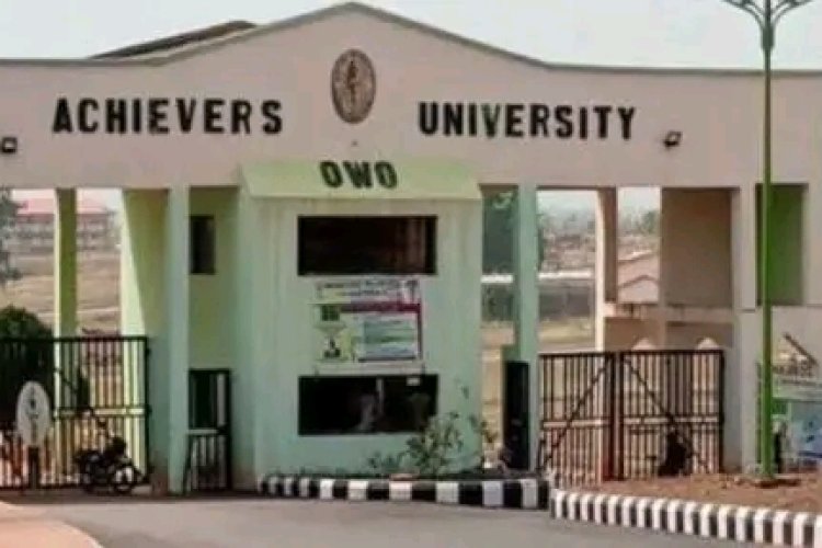 Achievers University, Owo Opens Admission for January 2026 Certificate ...